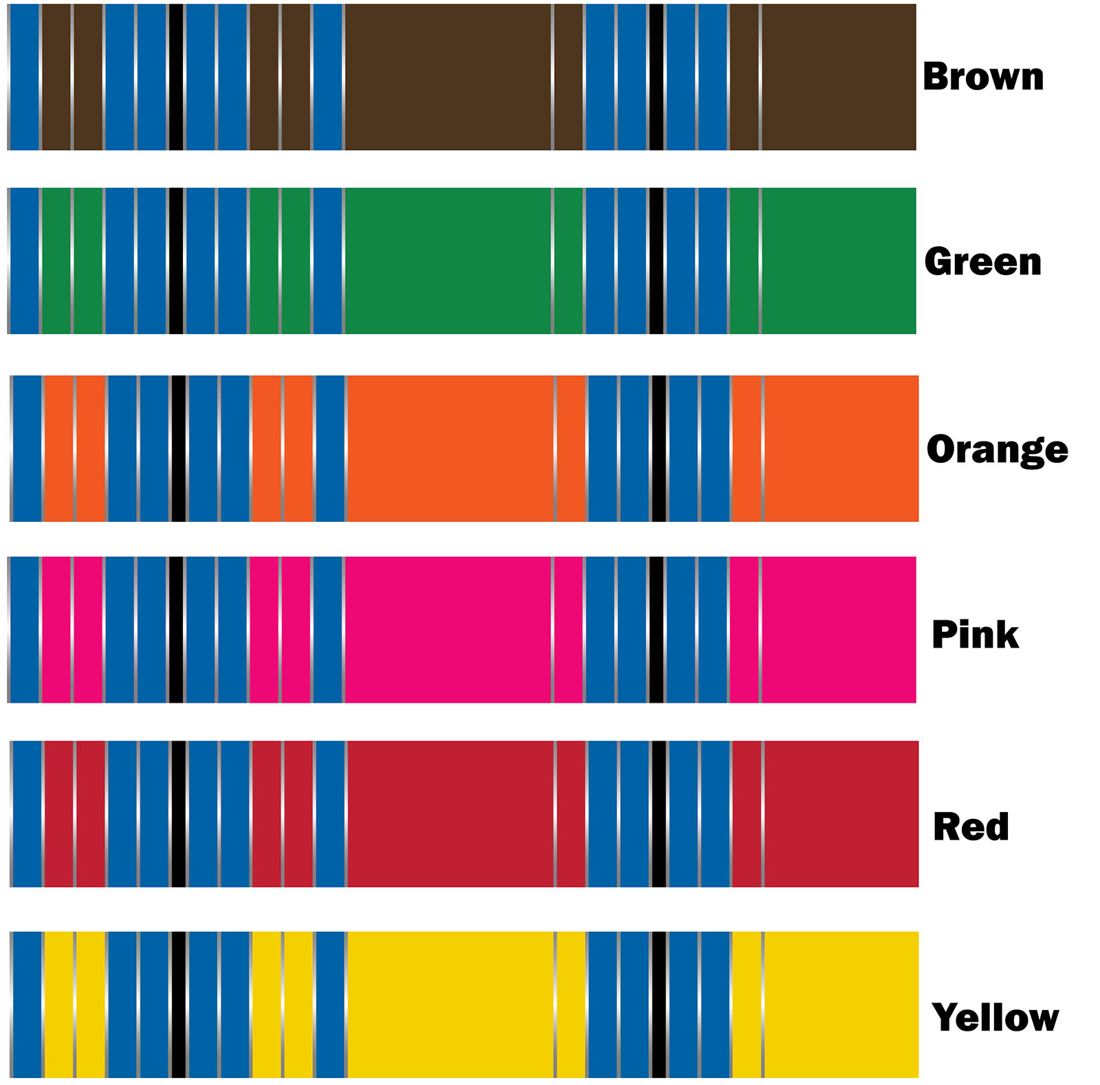 Traditional-bs-13-Blue-Stripe-Colors | White Water Archery