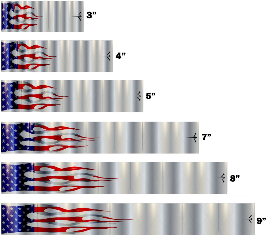 American Flag Flame Metallic Arrow Wraps | White Water Archery