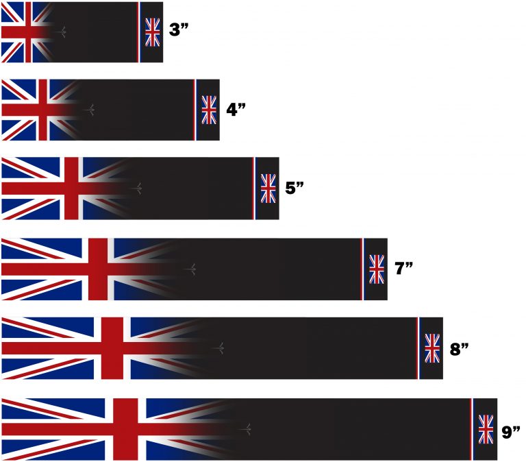 Union Jack UK British Flag Fade Arrow Wraps | White Water Archery