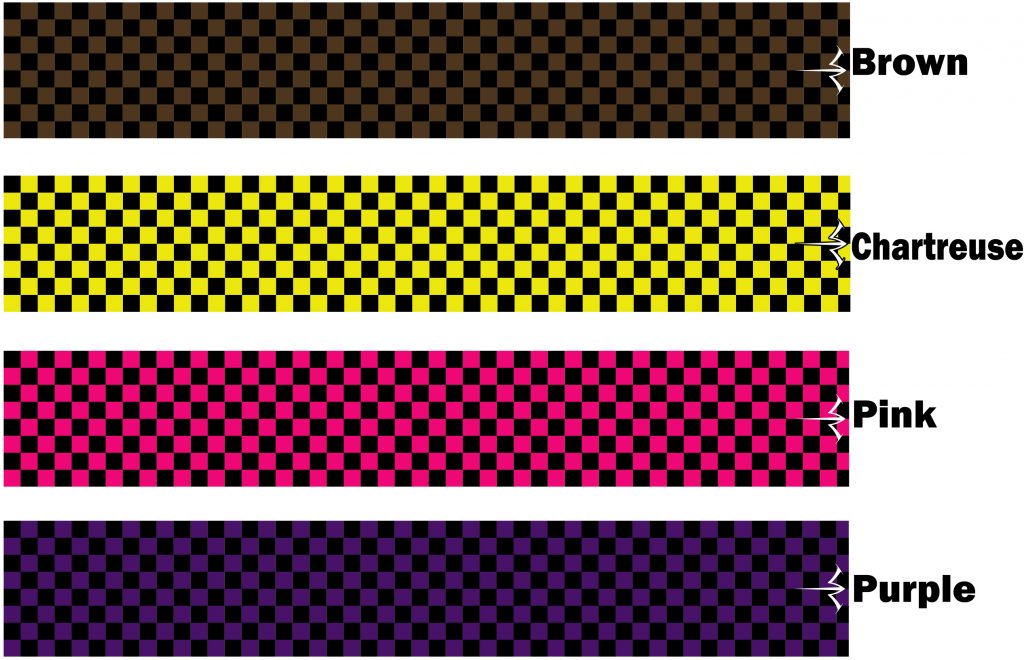 Checker Board in Color Arrow Wraps | White Water Archery