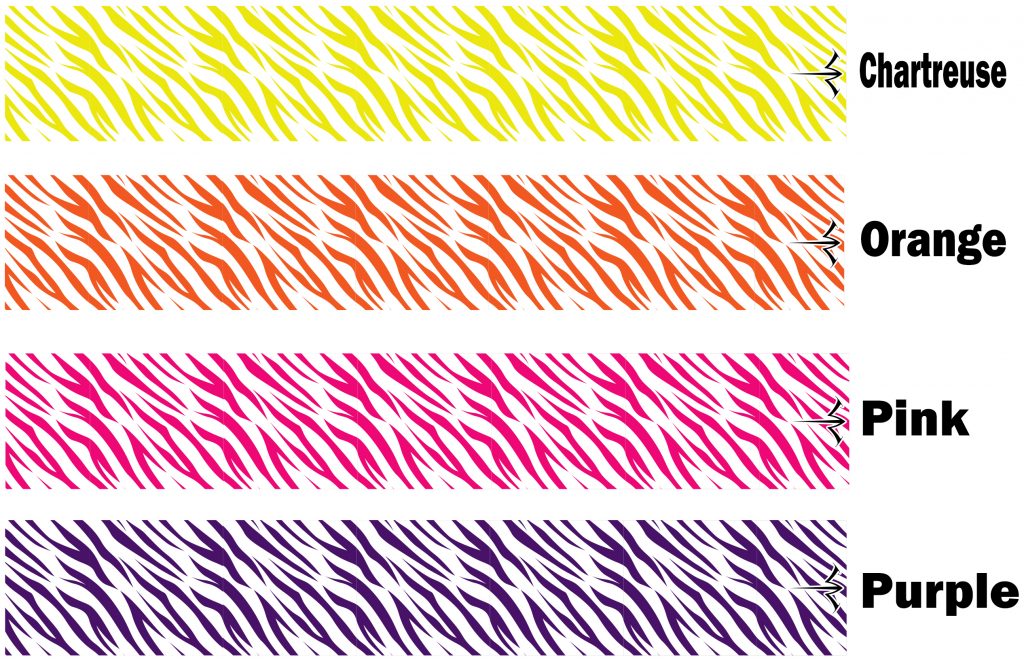 Zebra Print in Color Arrow Wraps | White Water Archery