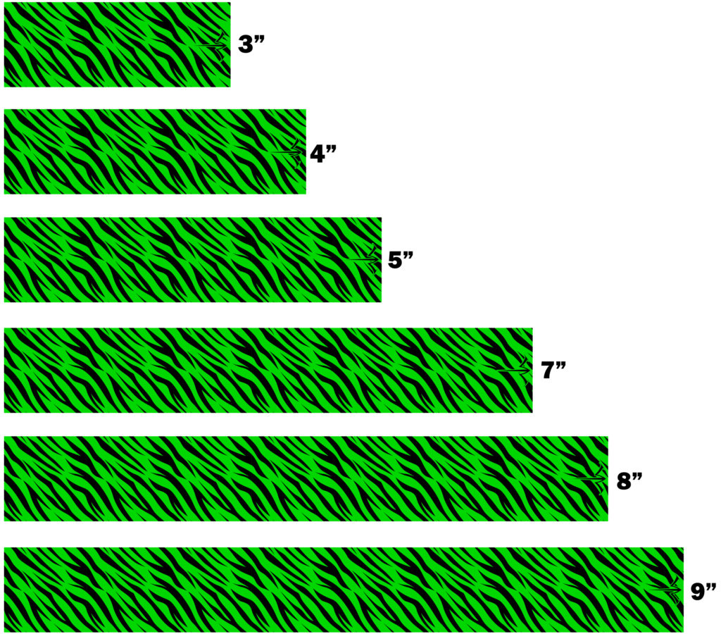 Zebra Print Fluorescent Neon Arrow Wraps | White Water Archery