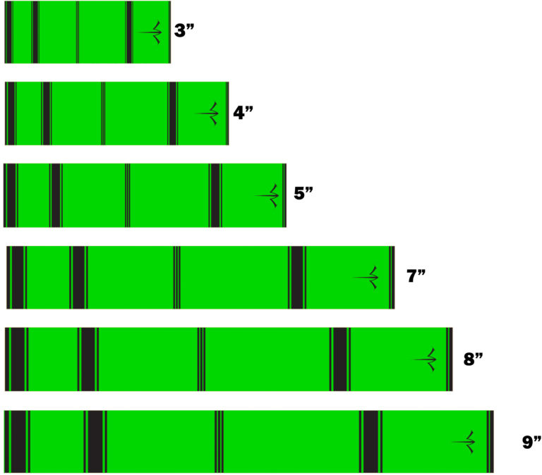 Traditional 22 Fluorescent Neon Green Arrow Wraps | White Water Archery