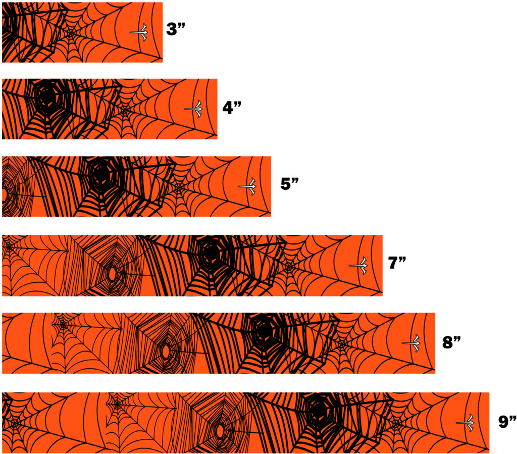 Spider Web Solid Fluorescent Neon Arrow Wraps | White Water Archery