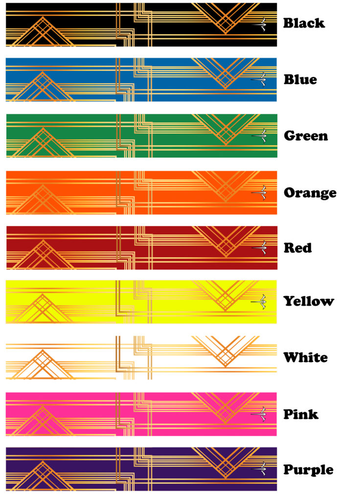 Art Deco Geometric Arrow Wraps | White Water Archery