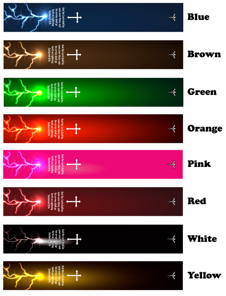 Lightning Christian Cross 2 Zechariah 9:14 Arrow Wraps | White Water ...