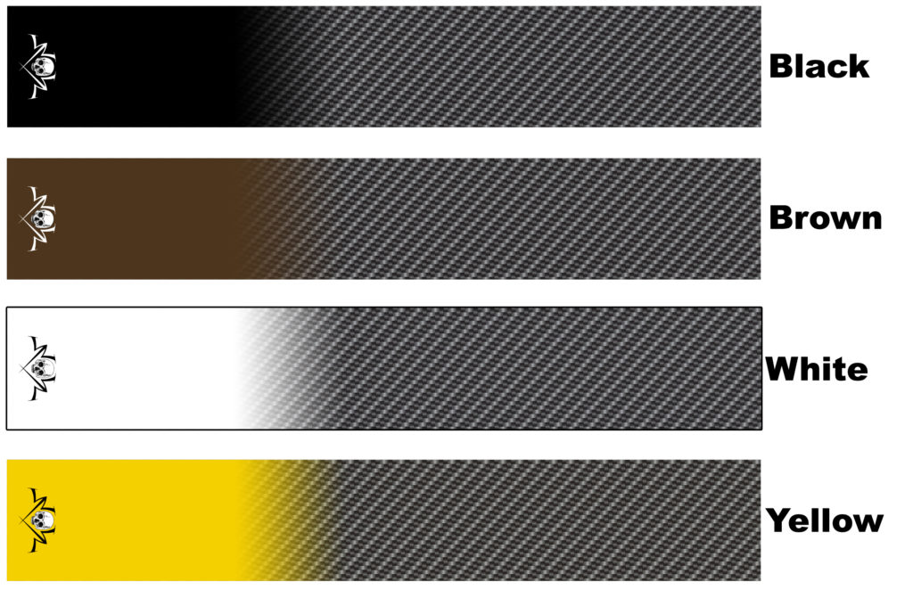 Crossed Icon Skull Carbon Fiber Fade Arrow Wraps | White Water Archery