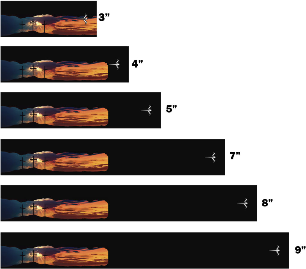Calvary 3 Crosses Christian Faith Black Arrow Wraps | White Water Archery