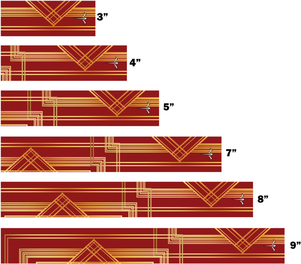 Art Deco Geometric Arrow Wraps | White Water Archery