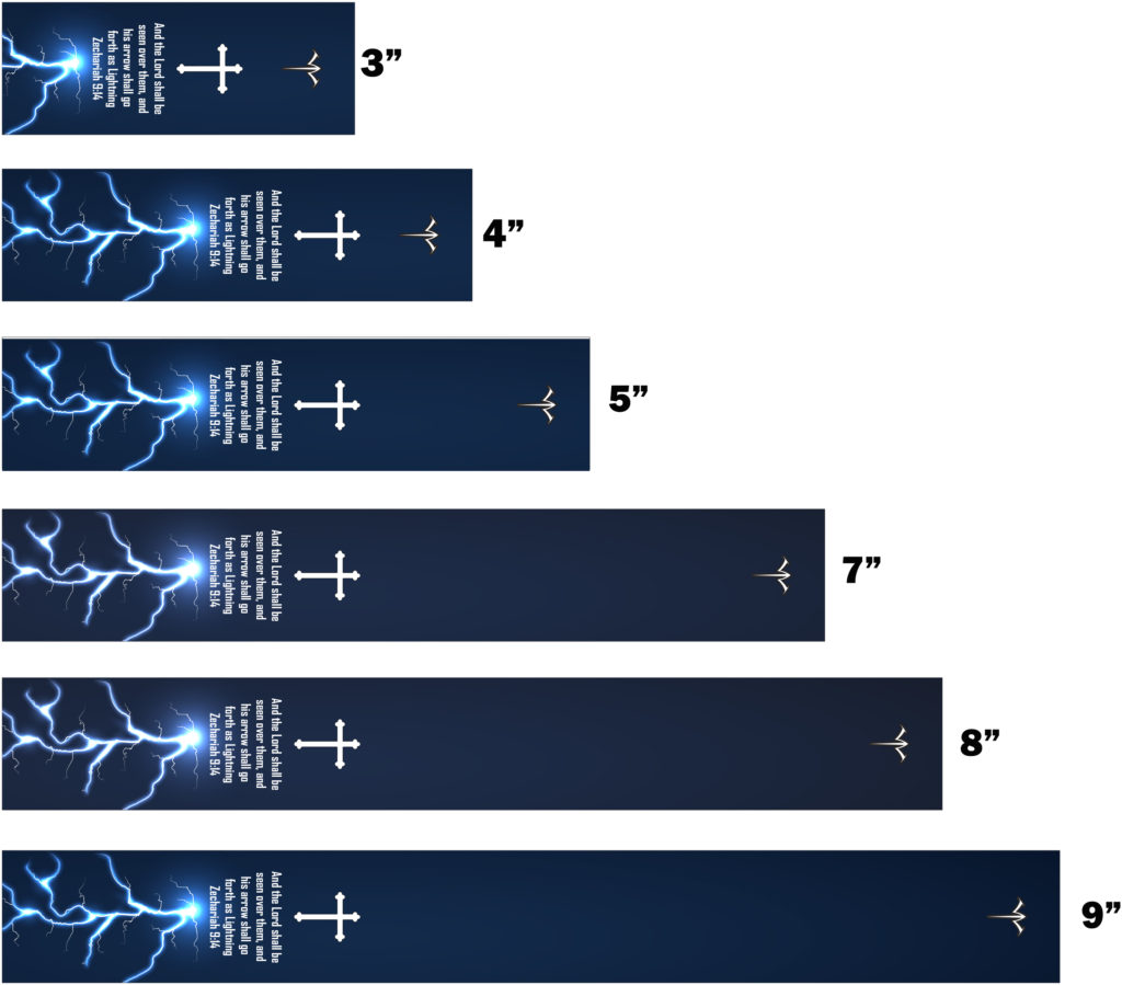 Lightning Christian Cross 2 Zechariah 9:14 Arrow Wraps | White Water ...