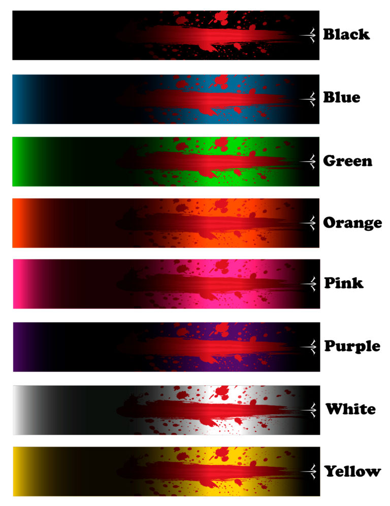 Blood Trail Spatter Fade Arrow Wraps | White Water Archery