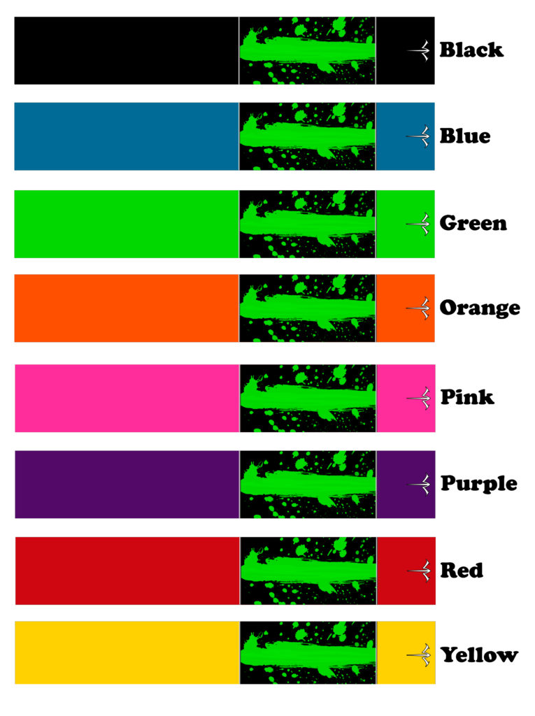 Predator Blood Trail Spatter 2 Inch Vane Design Arrow Wraps | White ...