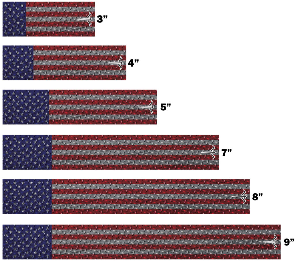 American Flag Steel Metal Plate Arrow Wraps | White Water Archery
