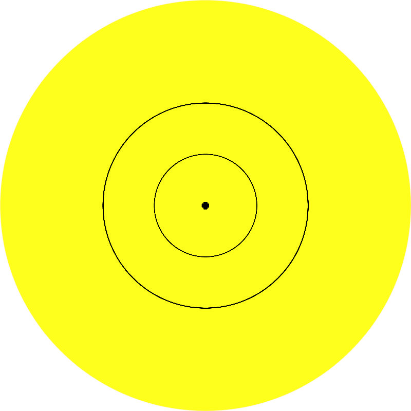 Replacement Decals 9/10 Scoring Gold Rings For FITA or WA Style Targets ...