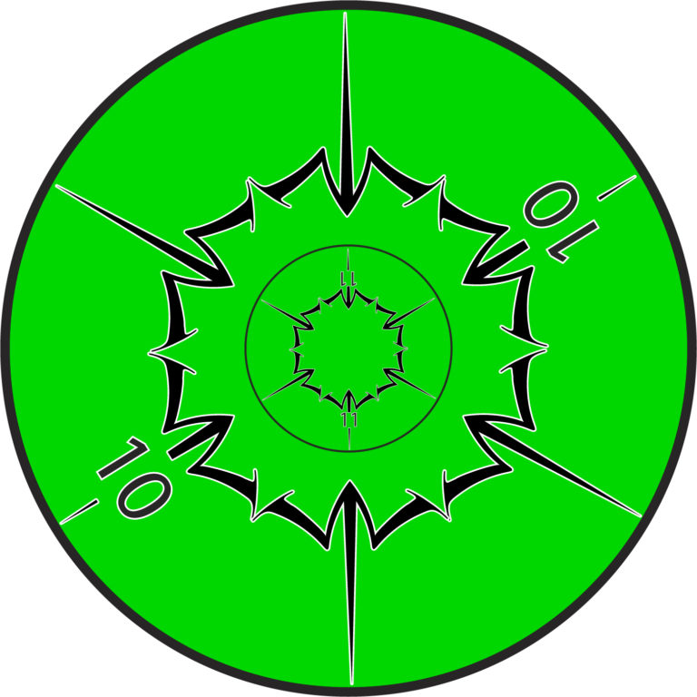 3d Scoring – Solid Color 10 Ring – IBO Center Bullseye 5″ Decals ...