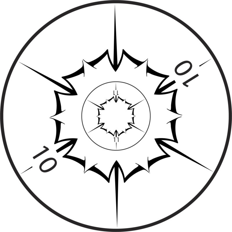 3d Scoring – Solid Color 10 Ring – IBO Center Bullseye 5″ Decals ...