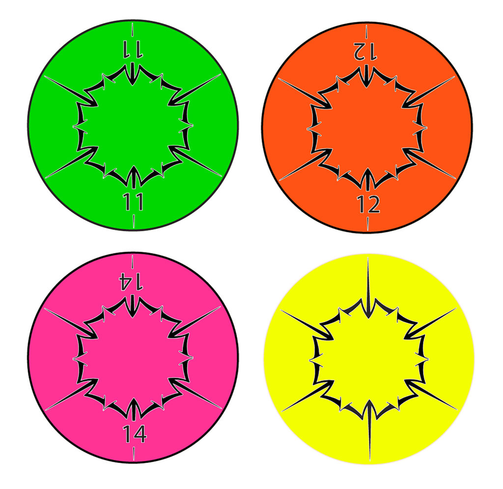 3d Scoring Ring Small 1.5″ Decals | White Water Archery