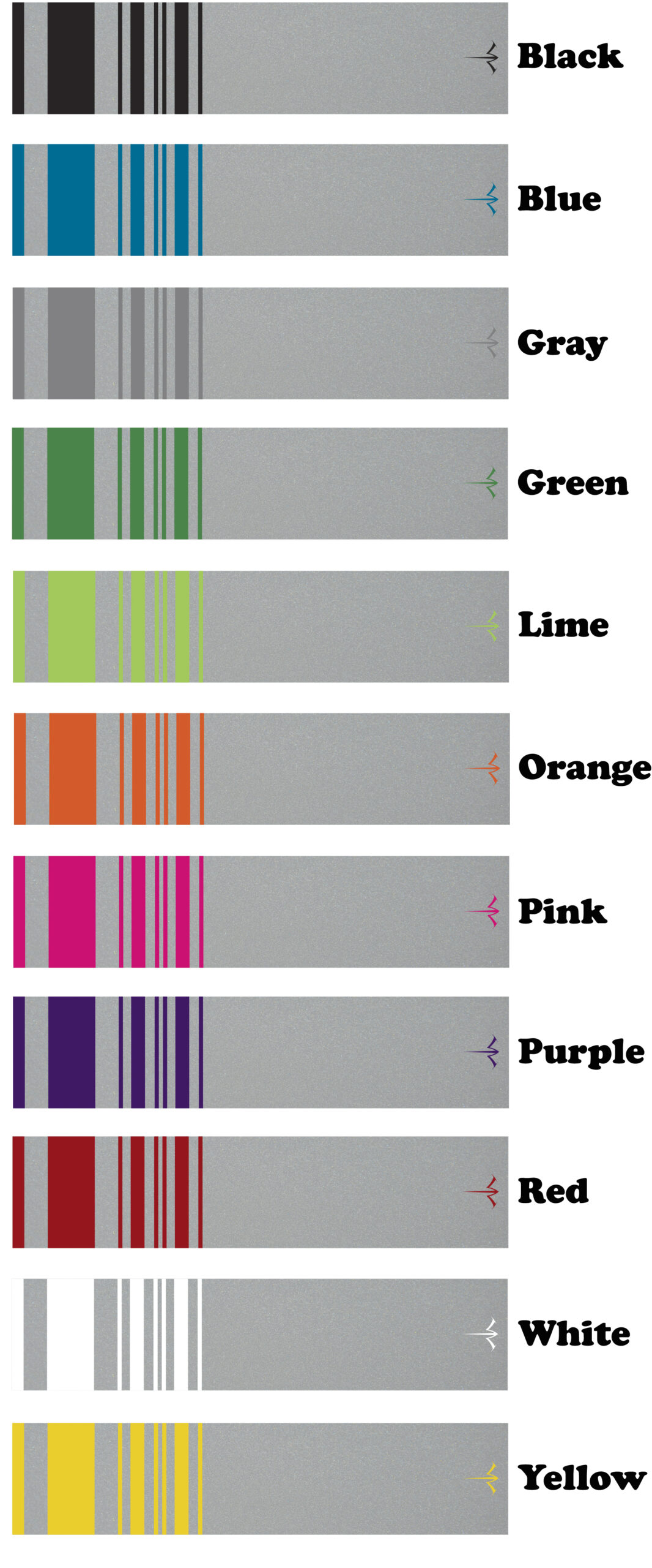 Reflective Traditional 26 Arrow Wraps | White Water Archery