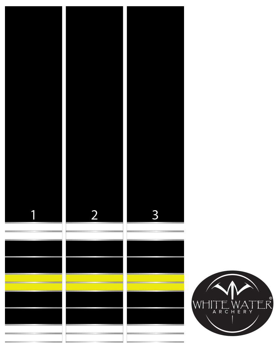 Trad 28 Custom Design for Greg Betts Arrow Wraps | White Water Archery