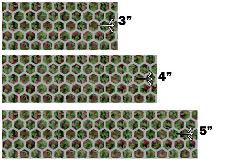 Digital Camo Filled Honeycomb Reflective Arrow Wraps | White Water Archery