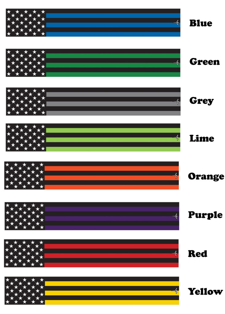 American Flag Block Style Colors Arrow Wraps | White Water Archery