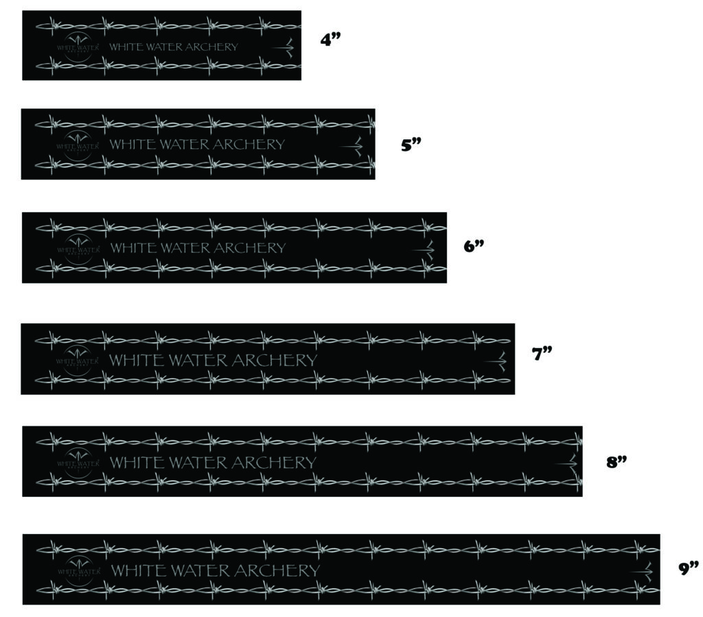 Barbed Wire Solid Color Arrow Wraps | White Water Archery