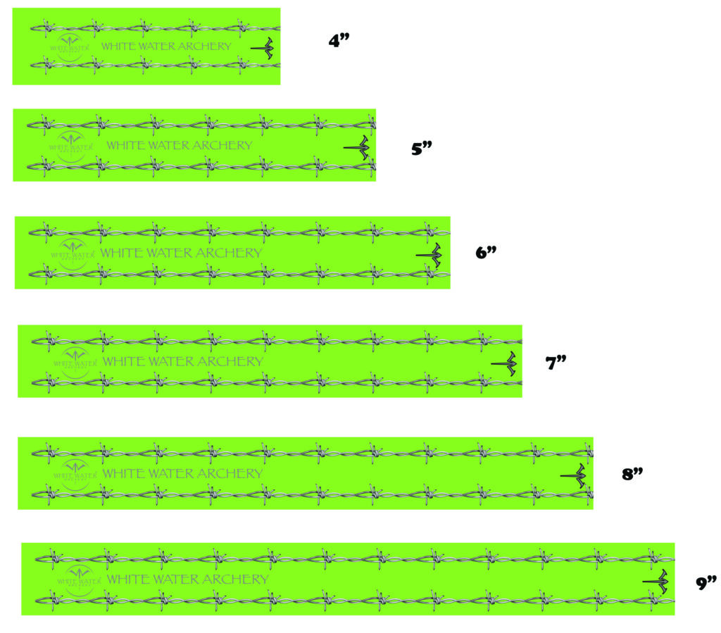 Barbed Wire Solid Color Arrow Wraps | White Water Archery