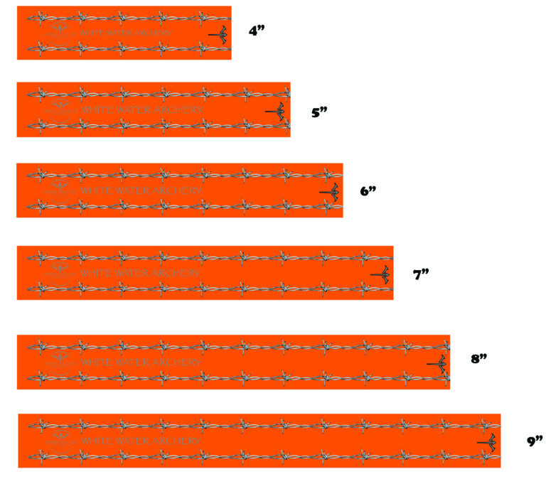 Barbed Wire Solid Color Arrow Wraps | White Water Archery