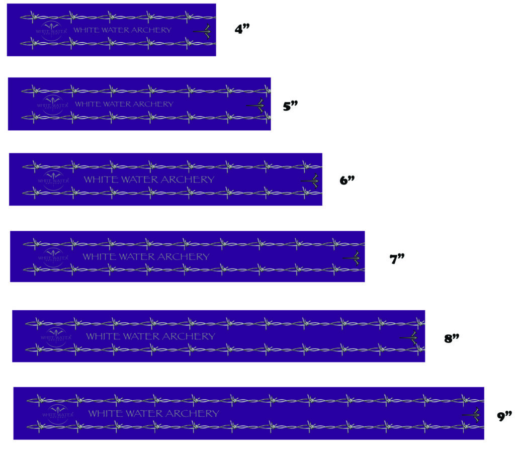 Barbed Wire Solid Color Arrow Wraps | White Water Archery