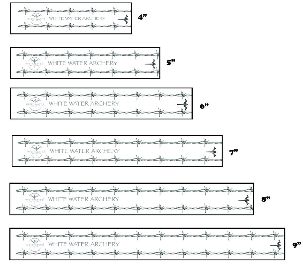 Barbed Wire Solid Color Arrow Wraps | White Water Archery