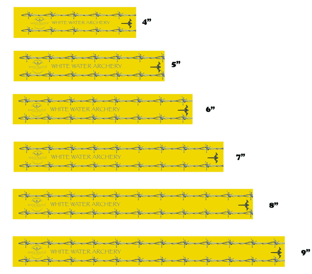 Barbed Wire Solid Color Arrow Wraps | White Water Archery