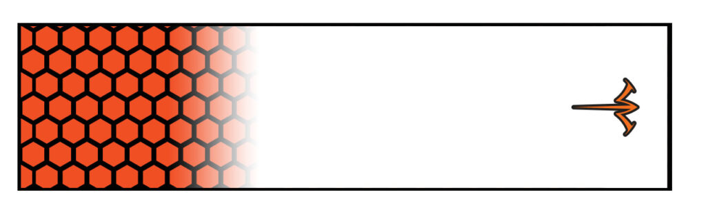 Orange Honeycomb Fade Icon Arrow Wraps | White Water Archery