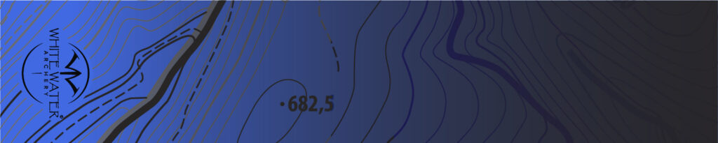 Topo Map Fade Royal Blue Arrow Wraps | White Water Archery