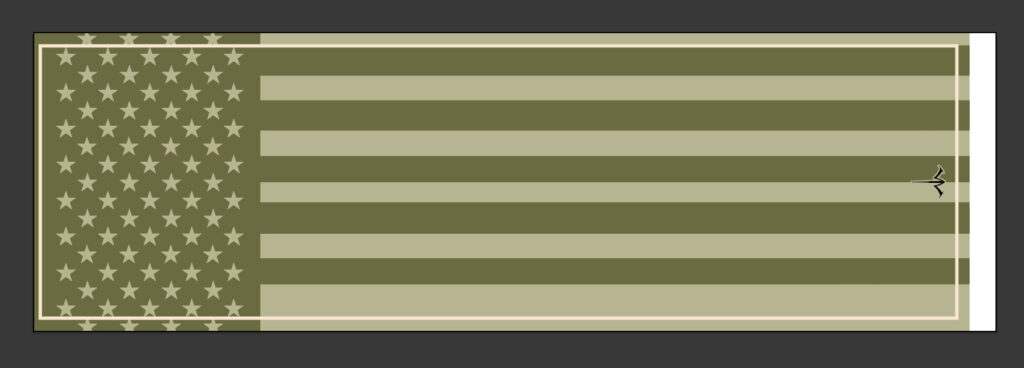 OD Green Tan American Flag Stabilizer Wrap | White Water Archery