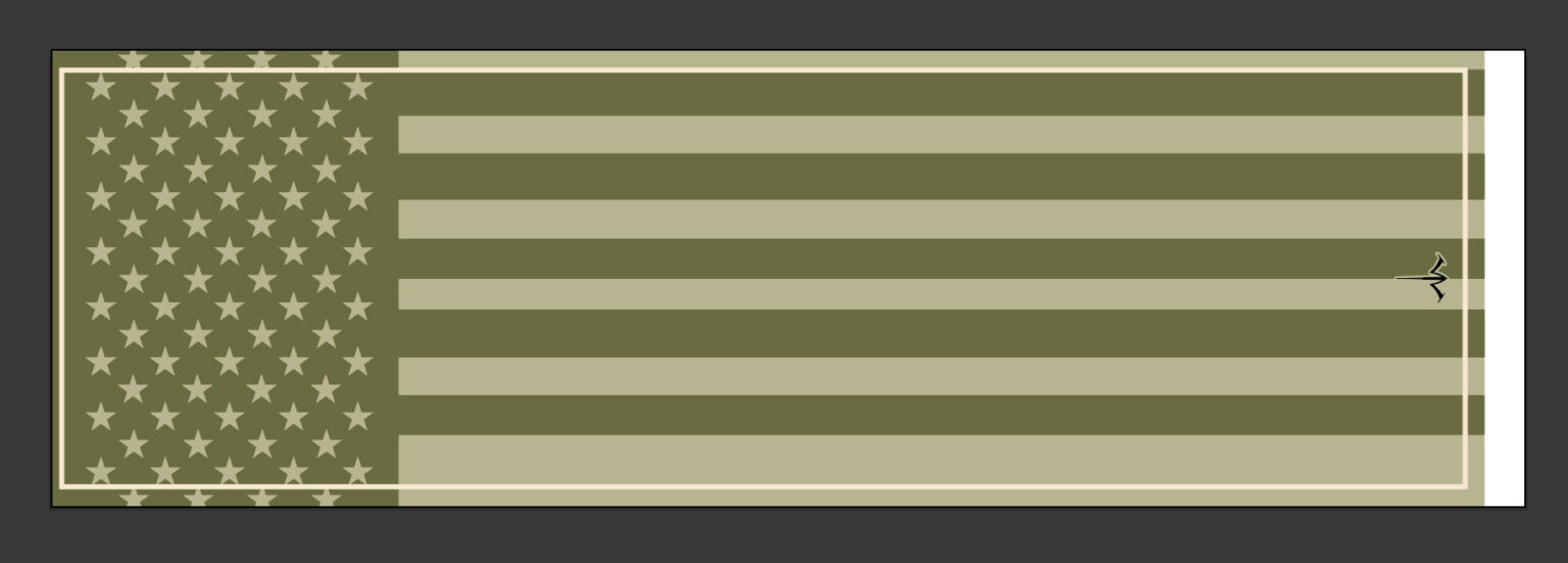 OD Green Tan American Flag Stabilizer Wrap | White Water Archery