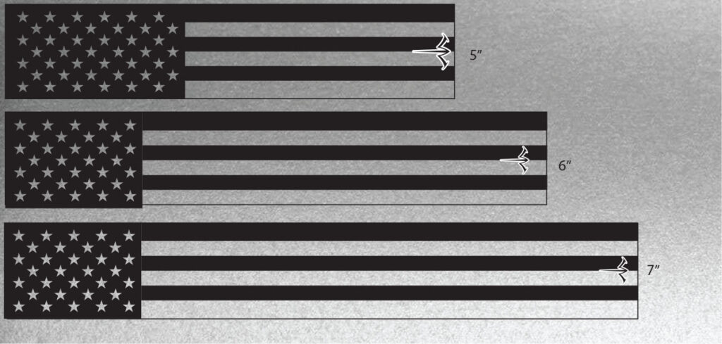 Metallic Silver Background American Flag Arrow Wraps | White Water Archery