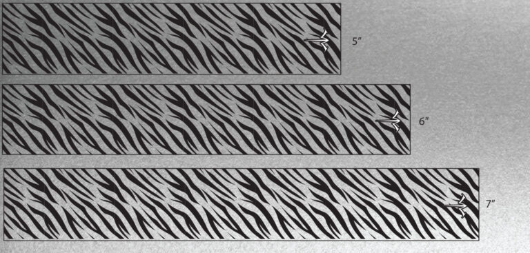 Metallic Silver Background Zebra Print Arrow Wraps | White Water Archery