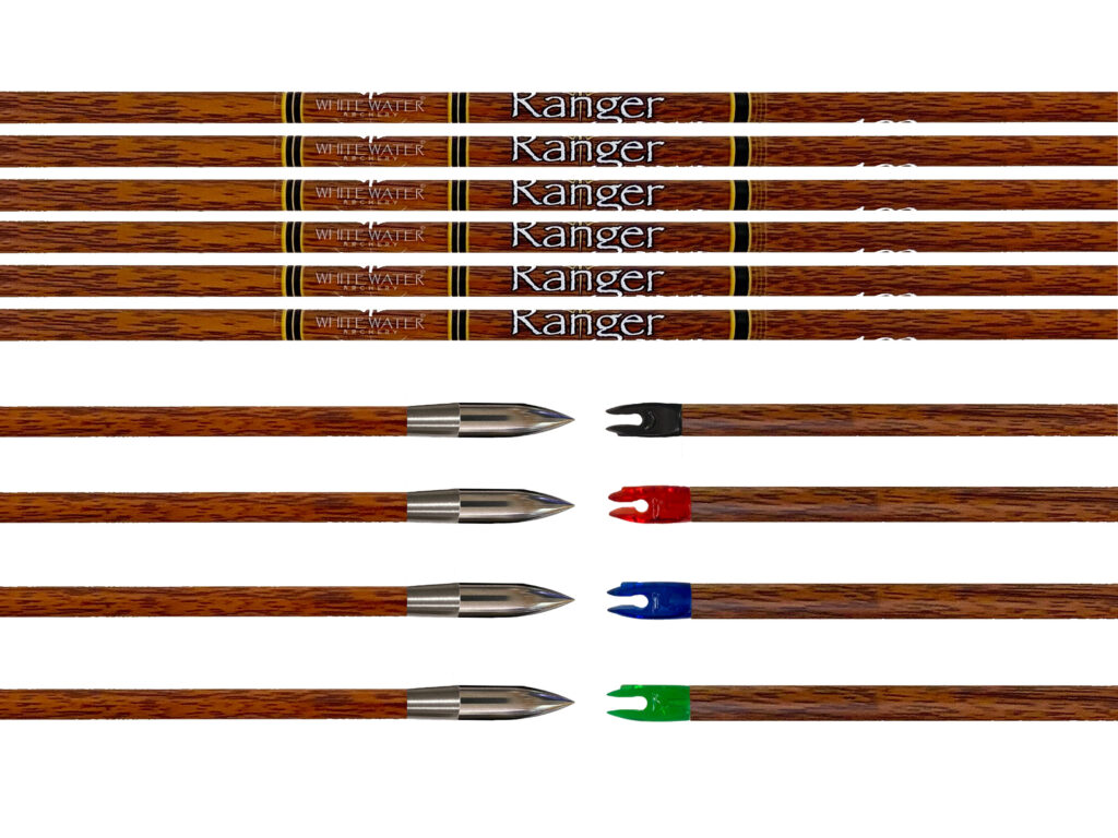 Ranger Traditional Wood Grain Carbon Arrow Shafts .204 – 6pc Pack ...
