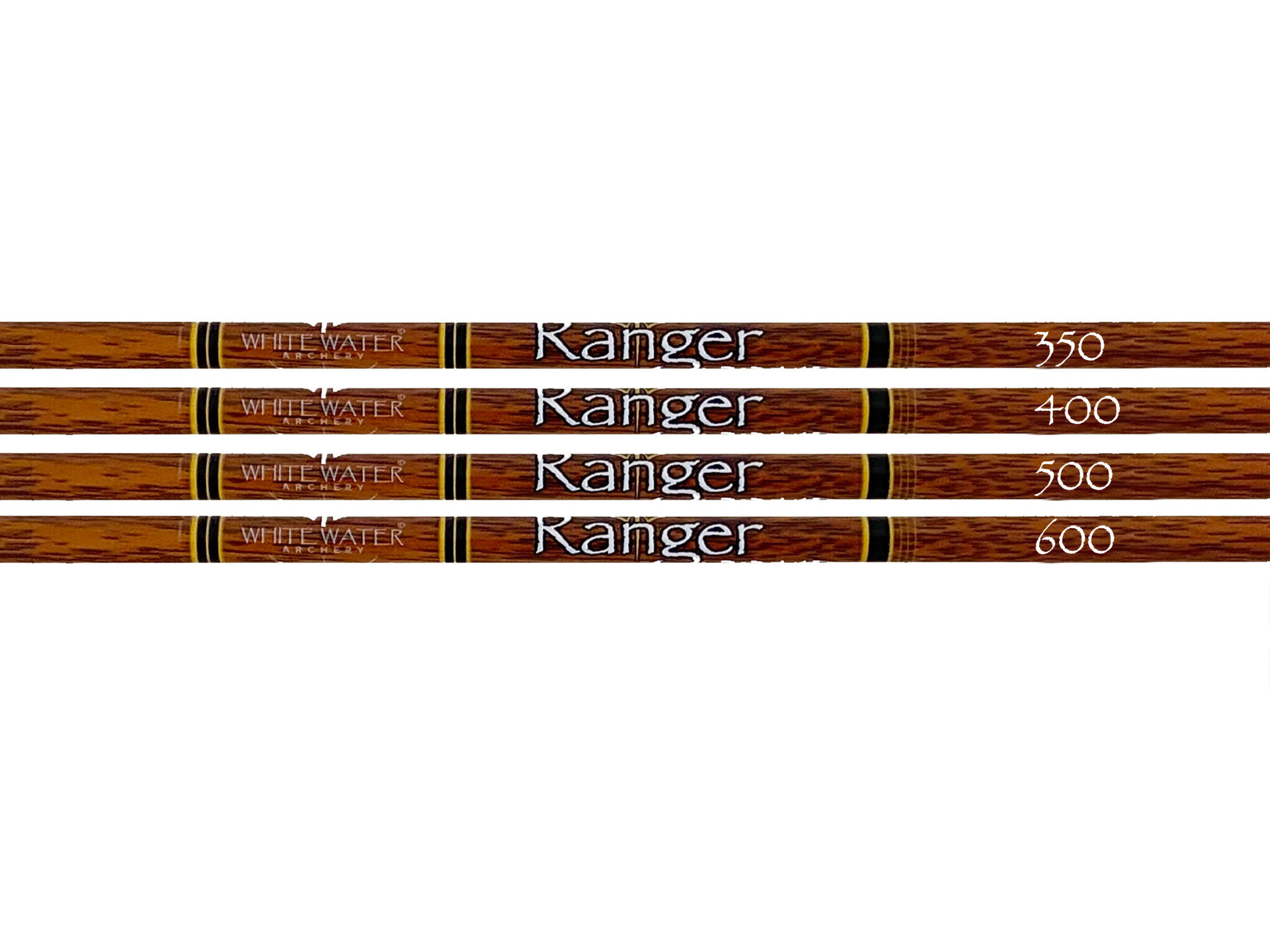 White Water Archery Ranger Traditional Wood Grain Carbon Arrow Test Kit ...