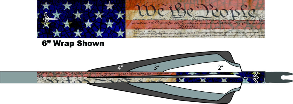 Premium Custom White Water Archery Arrow Build with American Flag ...