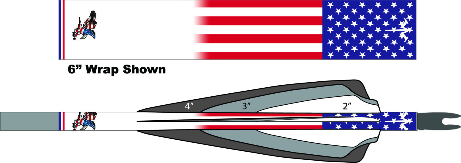 Premium Custom White Water Archery Arrow Build with American Flag ...