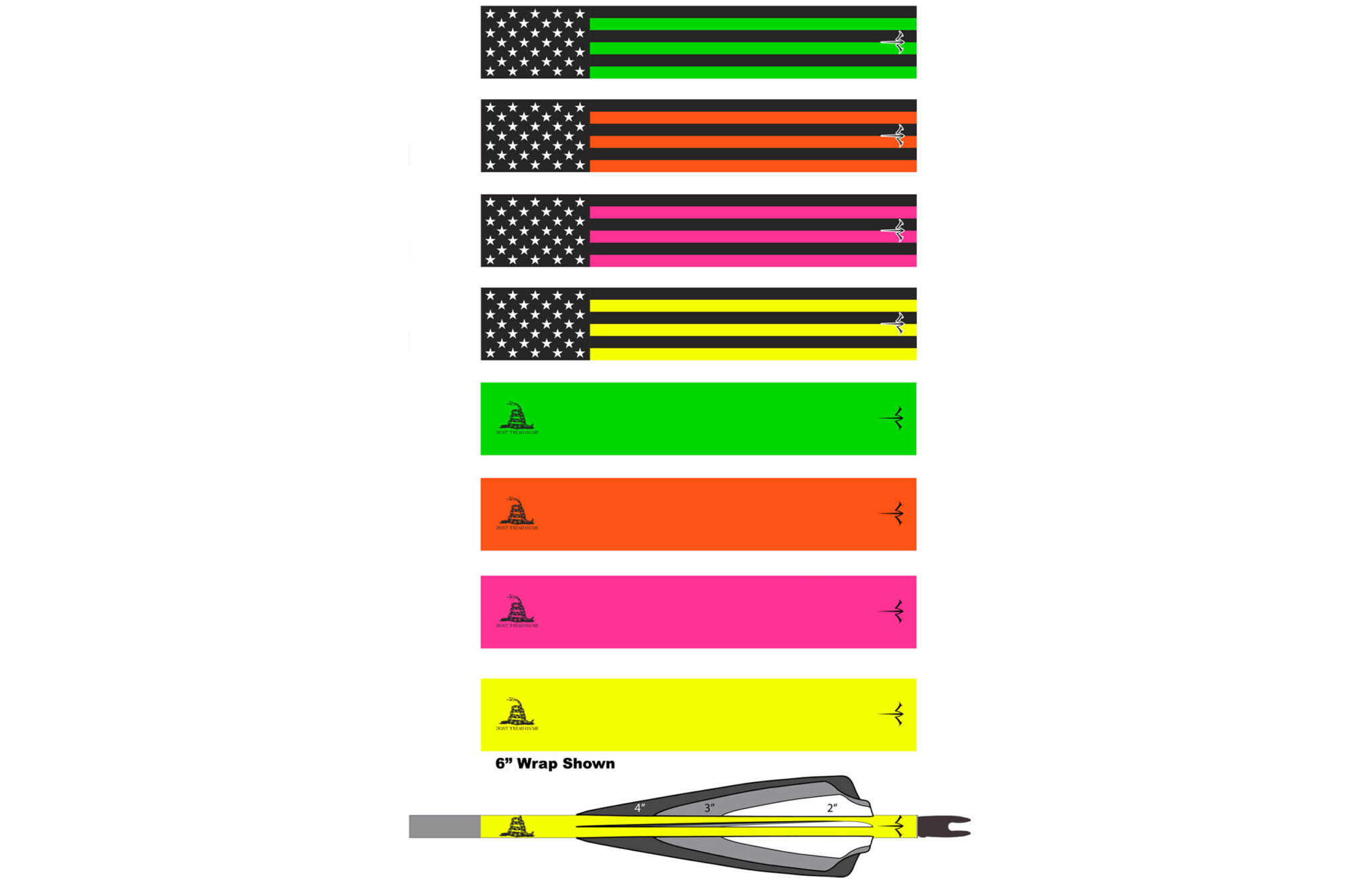 Premium Custom White Water Archery Arrow Build with Fluorescent Flag ...