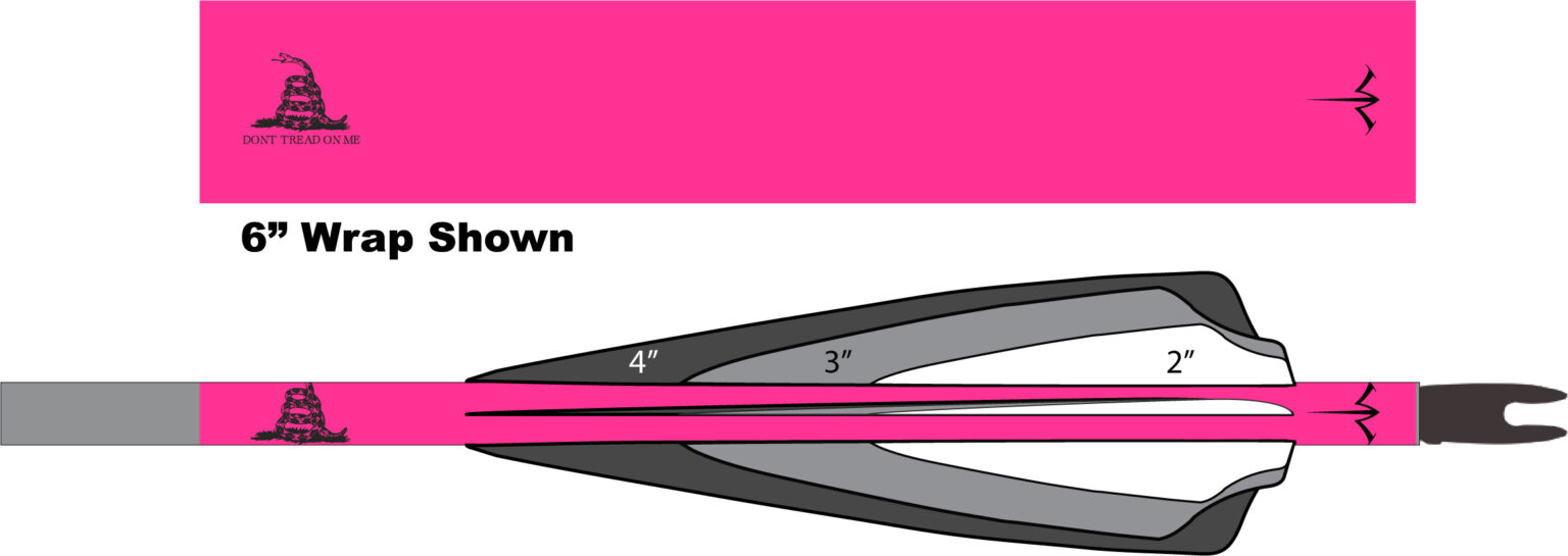 Premium Custom White Water Archery Arrow Build with Fluorescent Flag Wraps – 6pc Set | White ...