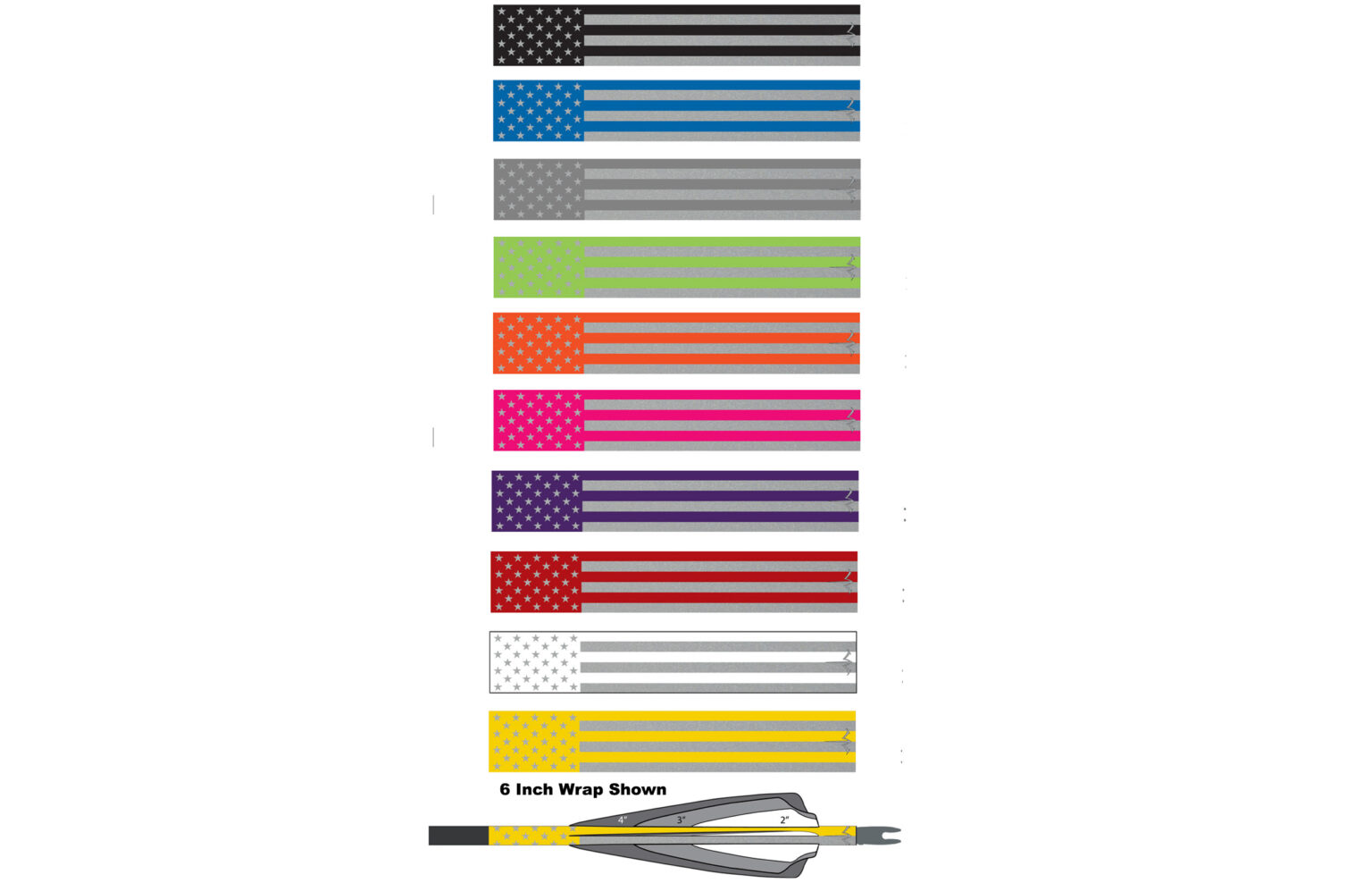 Premium Custom White Water Archery Arrow Build with Reflective American ...