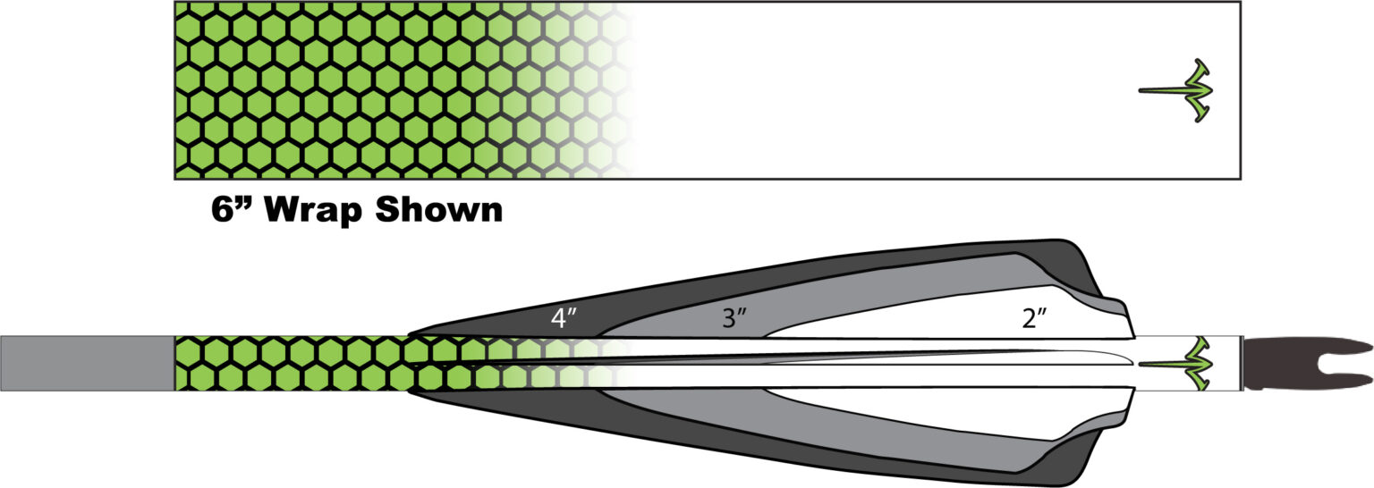 Premium Custom White Water Archery Arrow Build with Honeycomb Icon Fade Arrow Wraps – 6pc Set ...