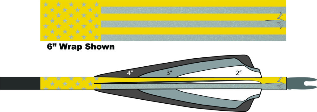 Premium Custom White Water Archery Arrow Build with Reflective American Flag Wraps – 6pc Set ...