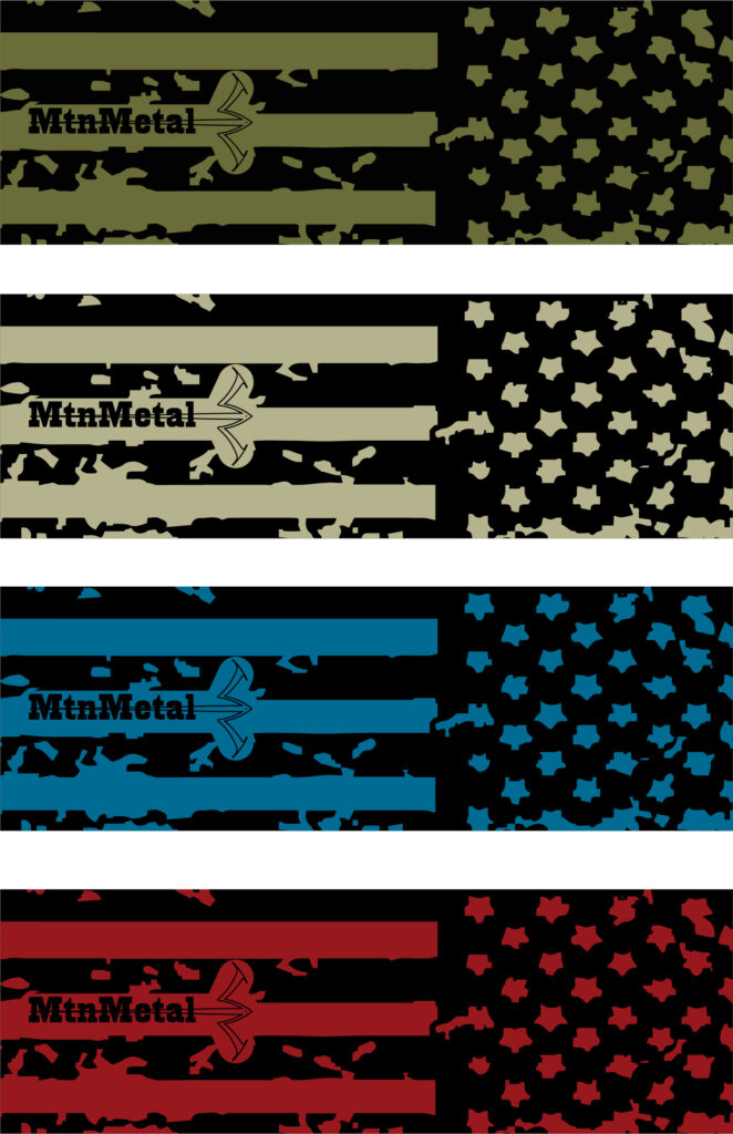 MtnMetal Distress Flag Standard Colors Arrow Wrap | White Water Archery