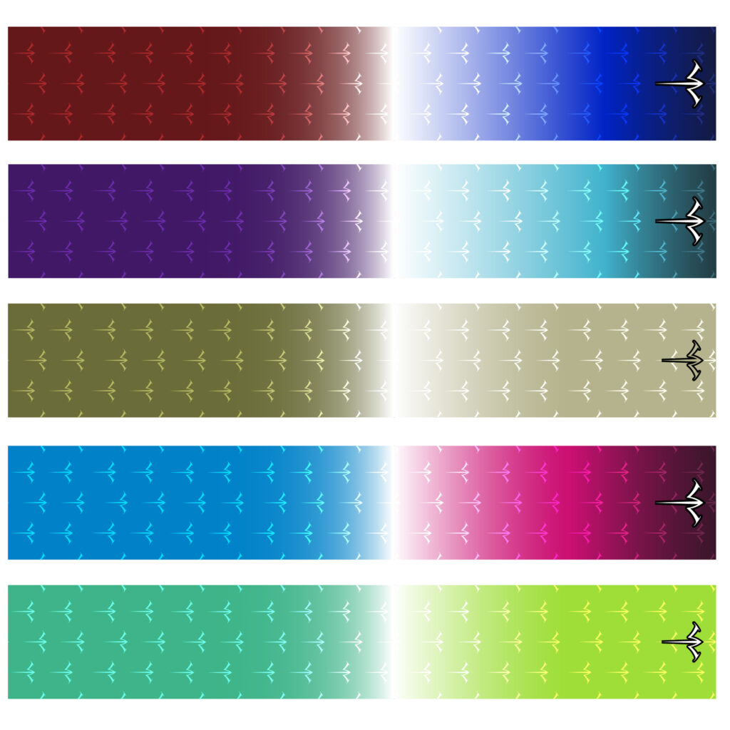 Tiled V2 Icon Fade Arrow Wraps | White Water Archery