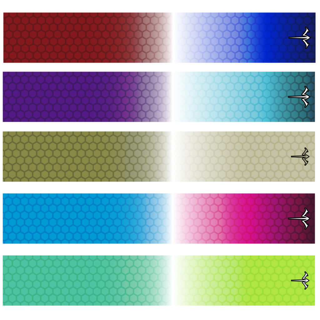 Filled Honeycomb V2 Fade Arrow Wraps | White Water Archery