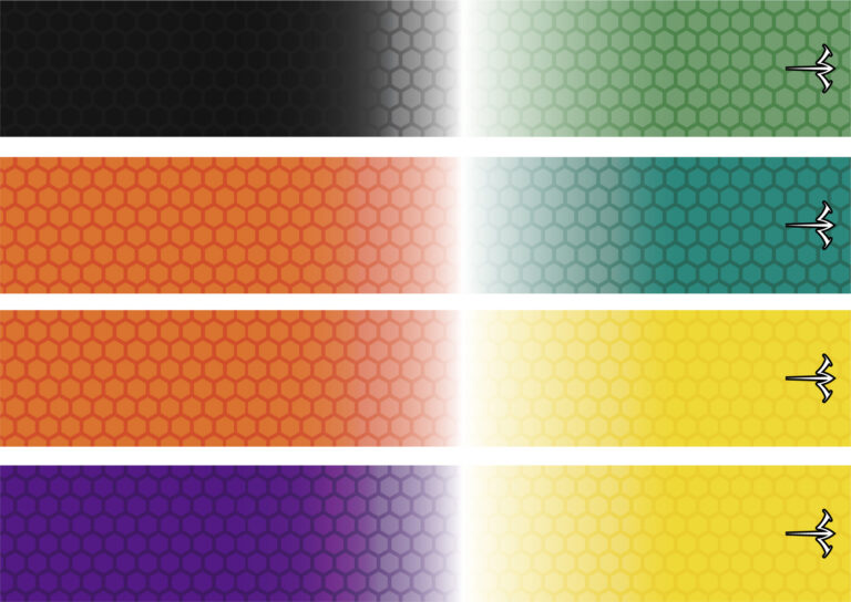 Filled Honeycomb V3 Fade Arrow Wraps | White Water Archery